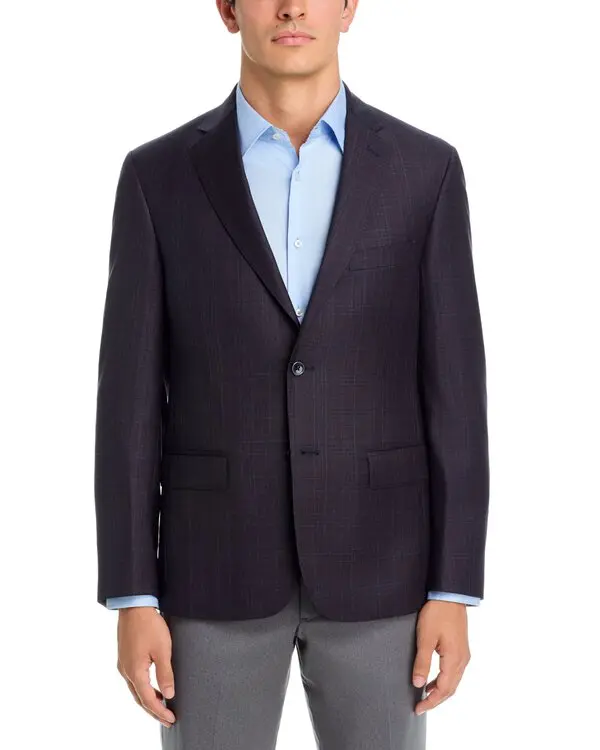 Bloomingdale'S Classic Plaid Wool Jacket