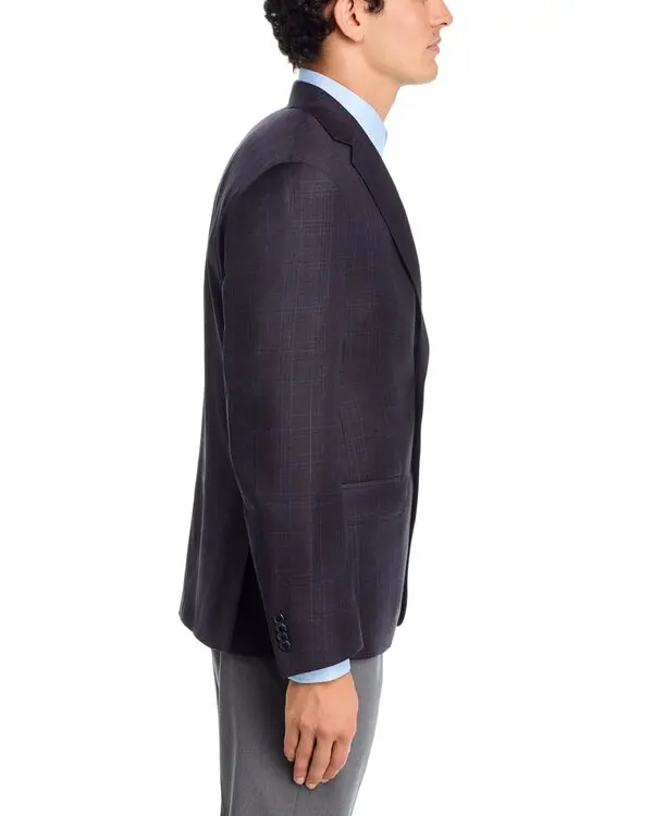 Bloomingdale'S Classic Plaid Wool Jacket