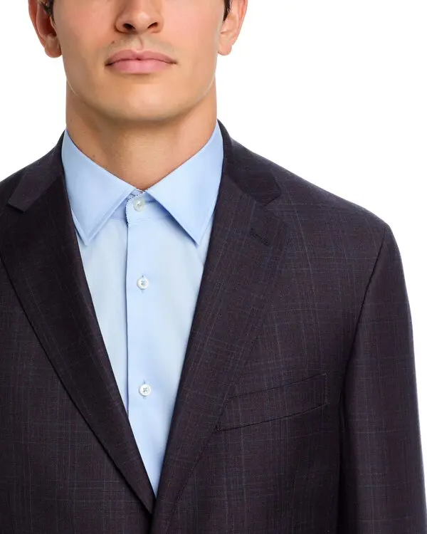 Bloomingdale'S Classic Plaid Wool Jacket