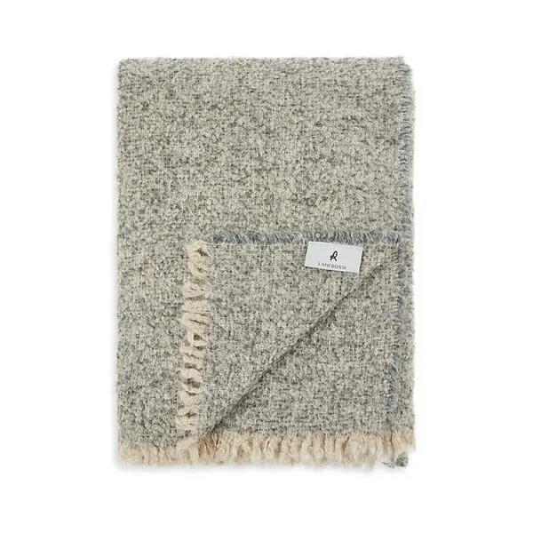LANEROSSI Bogota Boucle Alpaca Throw Blanket - Grey Anthracite