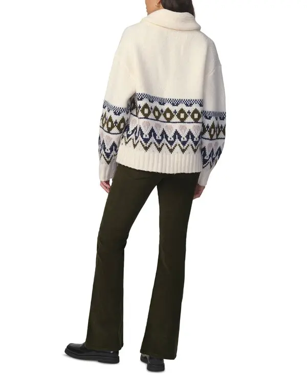 Joe's Jeans The Inga Fair Isle Zip Front Cardigan