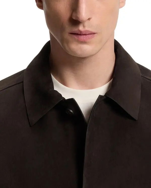 BOSS C-mandrian Leather Jacket - Open Brown