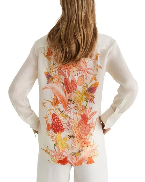 REISS Cilia Button Front Shirt