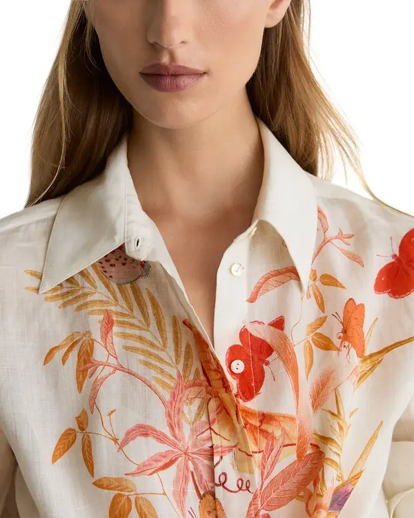 REISS Cilia Button Front Shirt