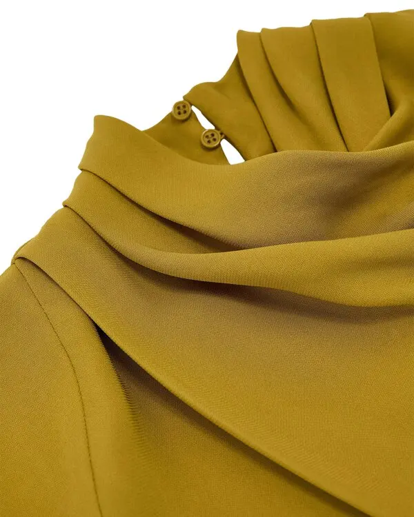 REISS The Alma Gathered Midi Dress