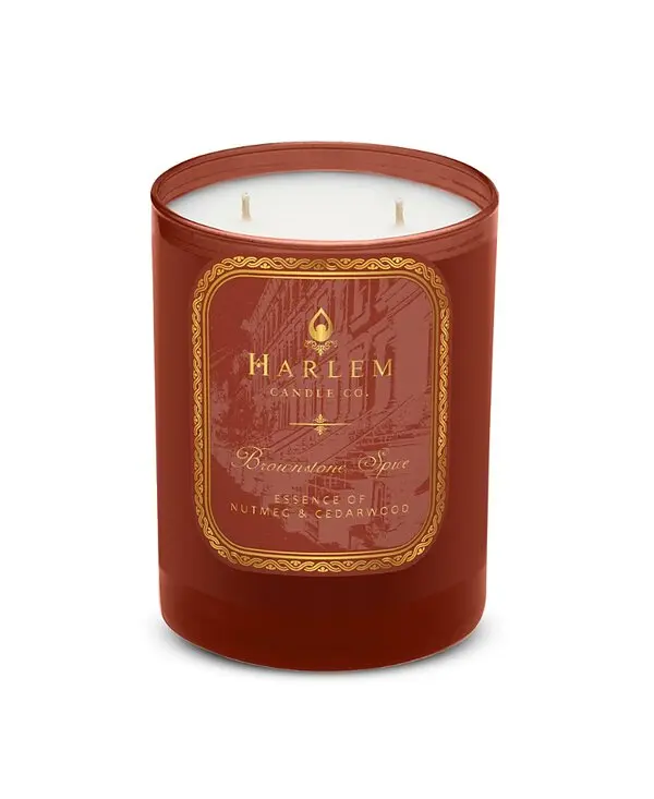 HARLEM CANDLE CO. Brownstone Spice Luxury Candle, 11 Oz