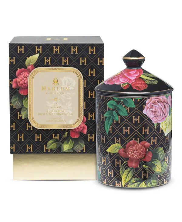 HARLEM CANDLE CO. Love James Baldwin Ceramic Luxury Candle, 12 Oz
