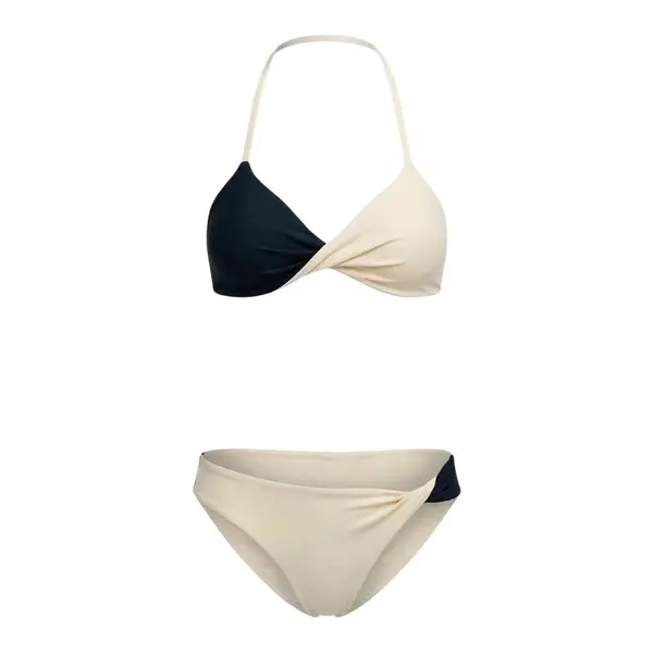 RIVE & RITUEL Isabella Twist Bikini Set - Black/white