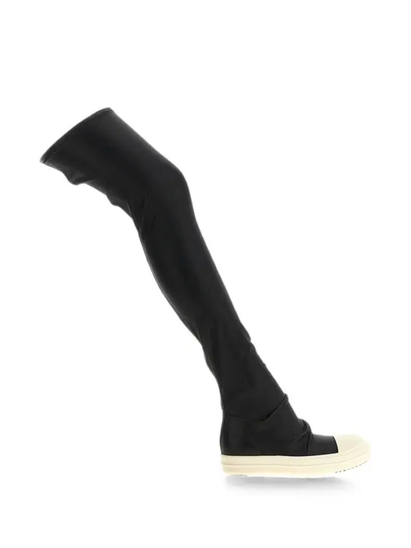 Rick Owens Leather Boots - Black