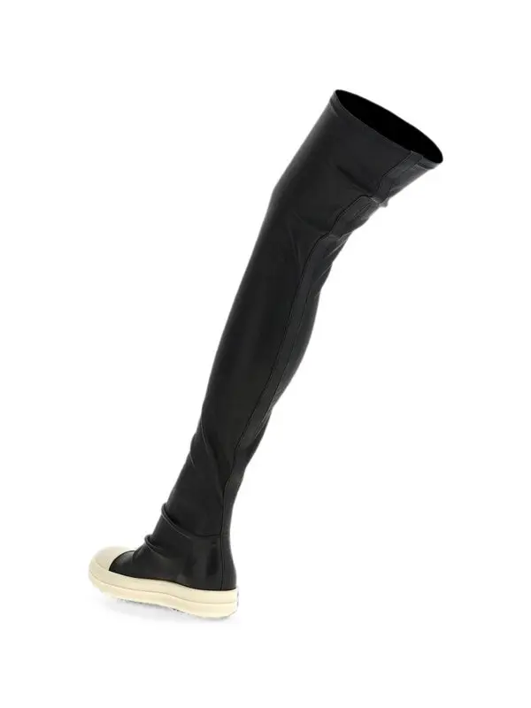 Rick Owens Leather Boots - Black
