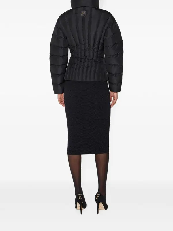 Elisabetta Franchi Short Quilted Down Jacket