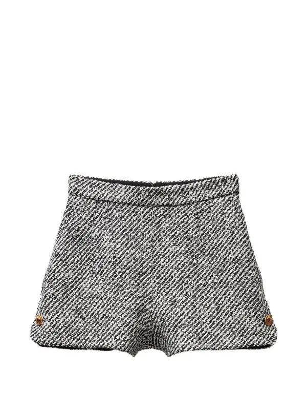 Versace Bouclé Wool Shorts