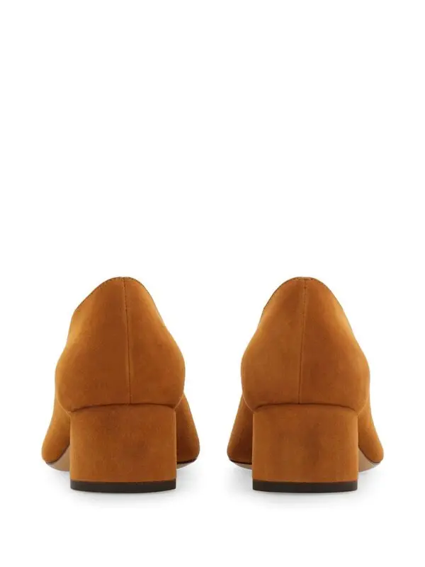 FERRAGAMO Suede Leather Pumps - Brown