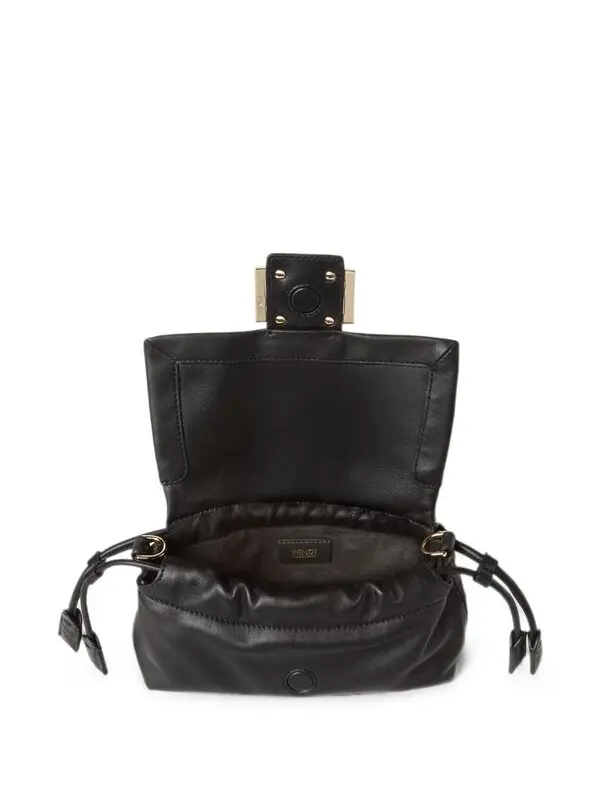 Fendi Baguette Small Leather Handbag - Black