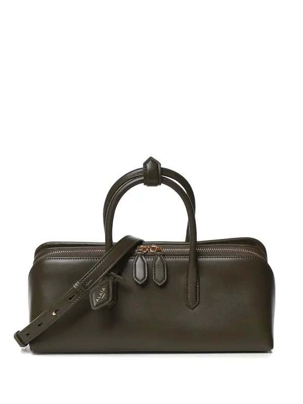 Alaïa Delta Leather Handbag - Green