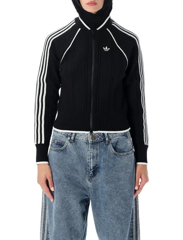 ADIDAS ORIGINALS Structured Knit Track Jacket - Nero