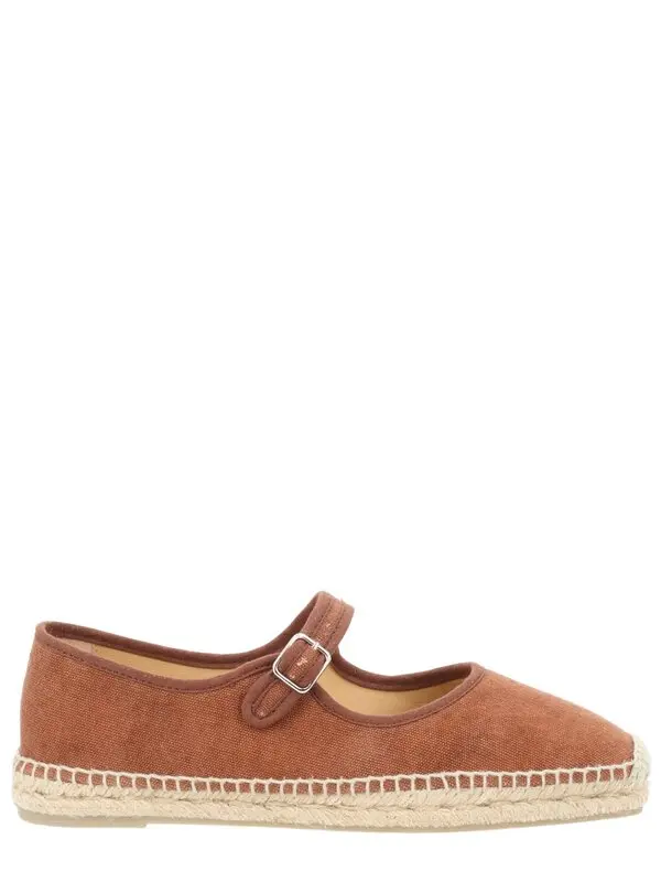 CastaÑer Canvas Mary Jane Espadrille Flats