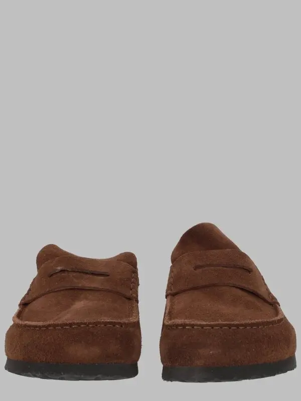 BIRKENSTOCK Suede Clog Mules - Brown