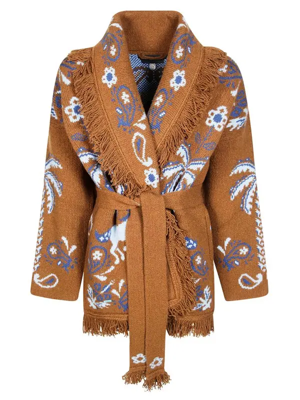Alanui Island Roots Foulard-style Cardigan
