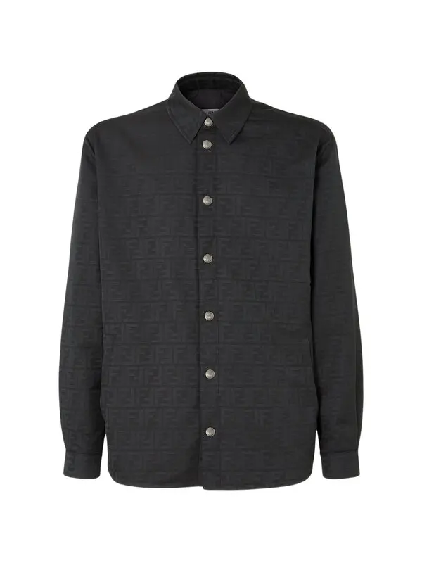 Fendi Logo Nylon Blouson - Nero