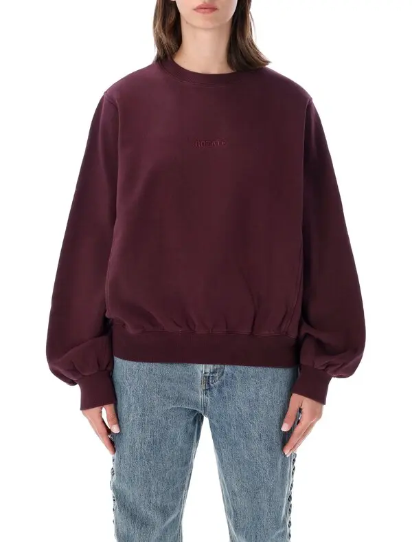 ROTATE BY BIRGER CHRISTENSEN Embroidered Logo Crewneck Sweatshirt - Winetasting