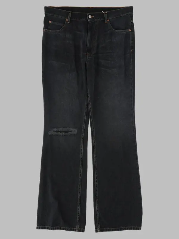 MAISON MARGIELA Distressed Straight-leg Jeans - Black
