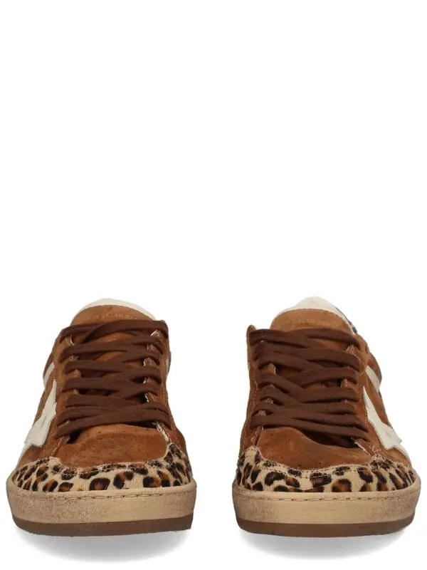 GOLDEN GOOSE Low Top Leopard Trim Sneakers