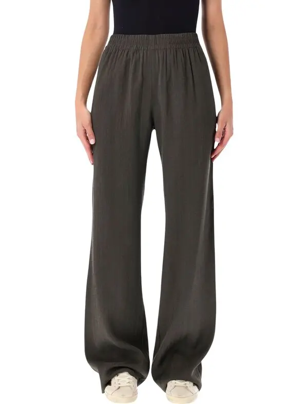 GOLDEN GOOSE Wide-leg Elastic Waist Trousers - Deep Tundra