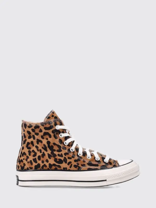 CONVERSE Chuck 70 Animal Print Pony-hair Leather High-top Sneakers - Brown