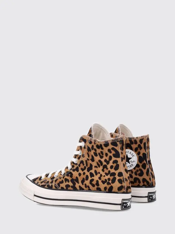 CONVERSE Chuck 70 Animal Print Pony-hair Leather High-top Sneakers - Brown