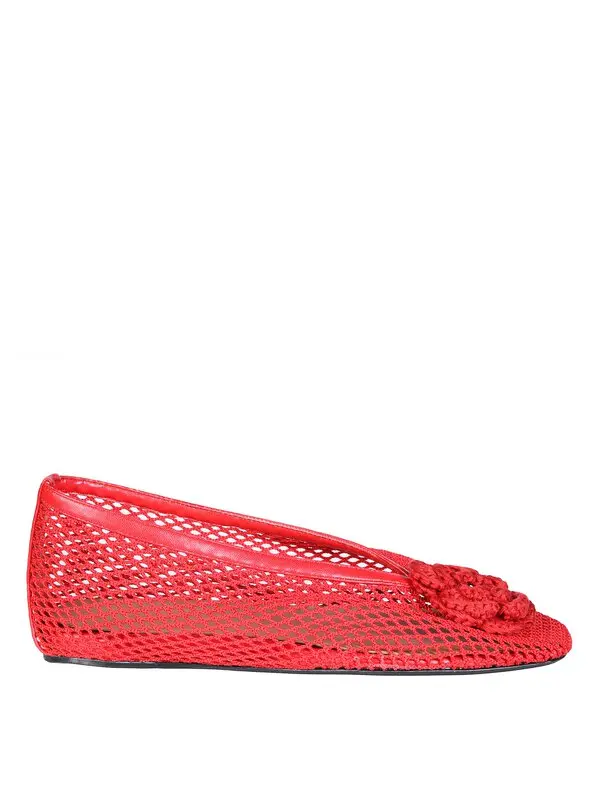 GANNI Mesh Flower Ballerina Shoes