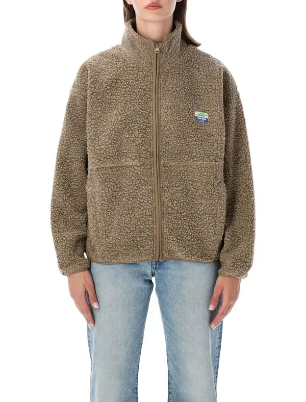 American Vintage Teddy Fleece Zip Jacket - Beige
