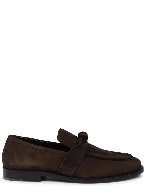 Bottega Veneta Suede Tie Loafers