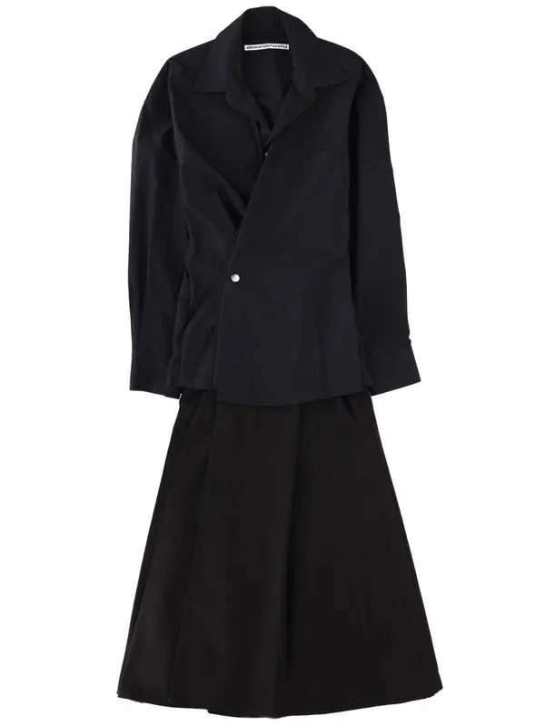 Alexander Wang Asymmetric Button-front Shirt Dress