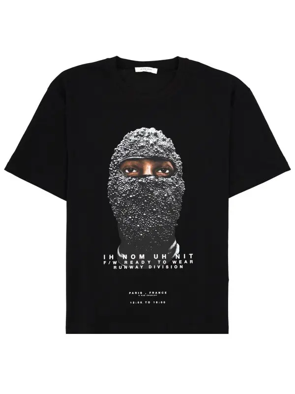 IH NOM UH NIT Graphic Print Short-sleeve T-shirt - Black