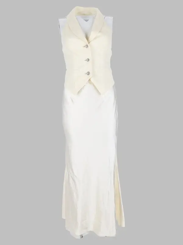 SELF-PORTRAIT Sleeveless Tailored Maxi Dress