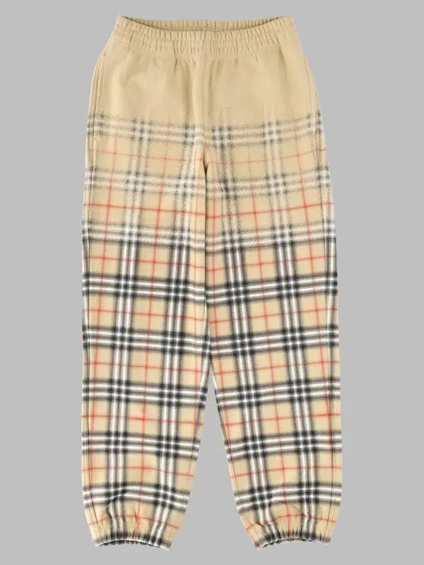 Burberry Cotton Plaid Jogger Pants