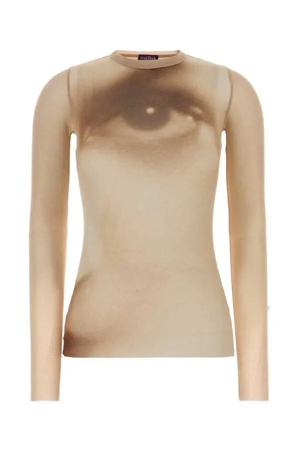 JEAN PAUL GAULTIER Tulle T-shirt - Stripped