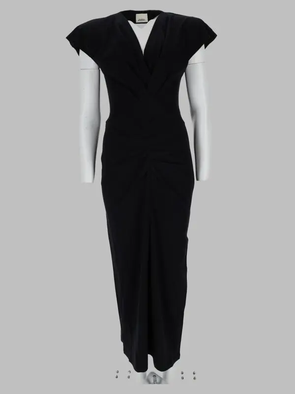 Isabel Marant Étoile Draped Cap Sleeve Maxi Dress