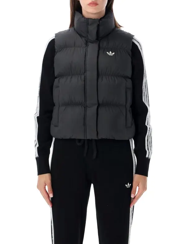 ADIDAS ORIGINALS Padded Mini Vest With High Neck - Nero