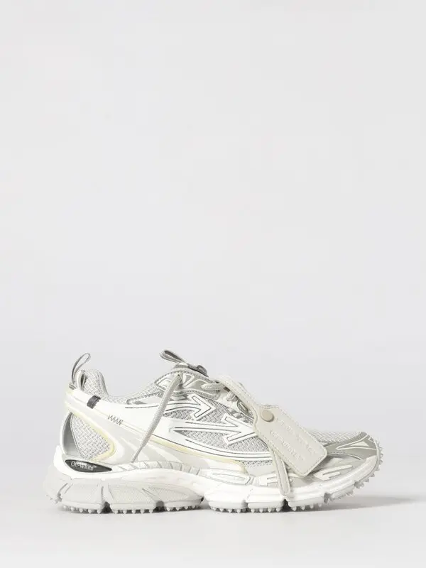 Off-White Be Right Back Rubber And Mesh Sneakers - Grey 1
