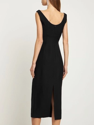 Roland Mouret Off-the-shoulder Midi Dress