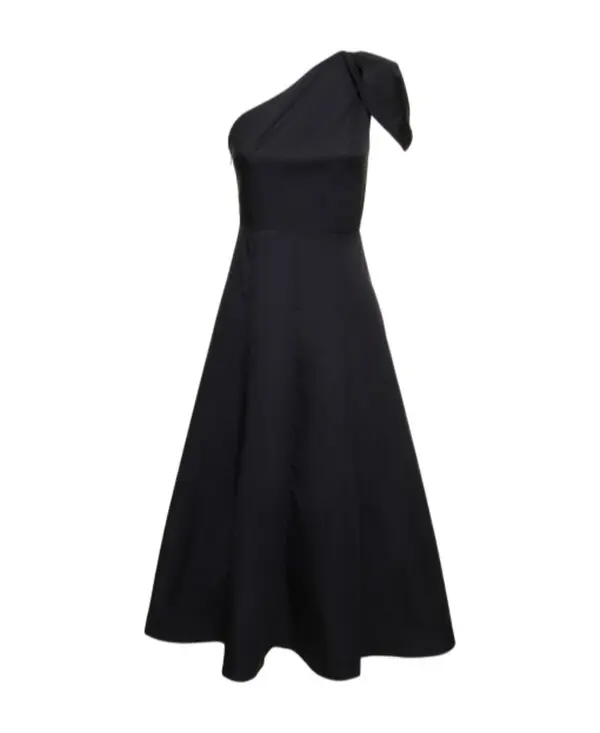 Roland Mouret Asymmetrical Medium-length Dress - Black