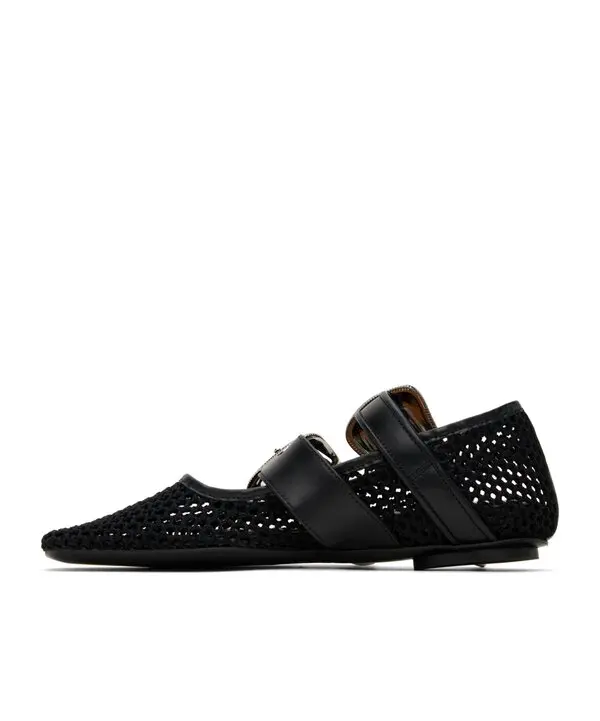 Toga Crochet Mesh Ballet Flats