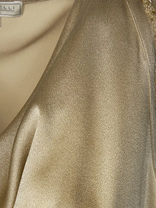 Antonelli Firenze Asymmetric Sequin-embellished Top