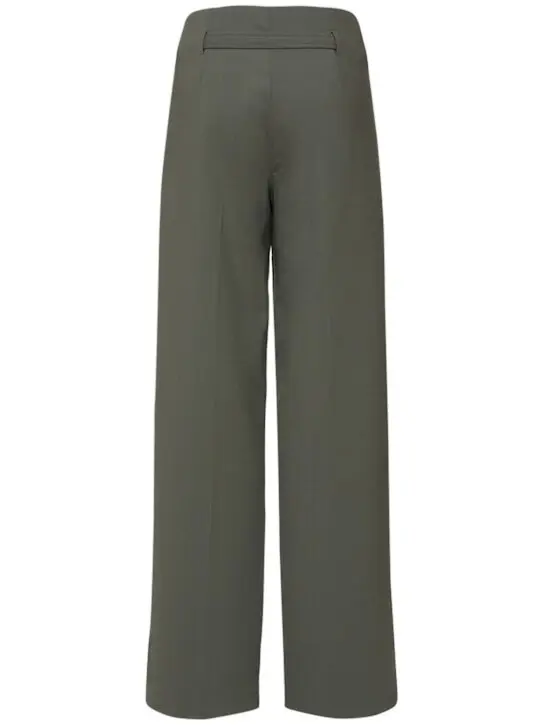 DION LEE Interlock Compact Wool Blend Wide Pants