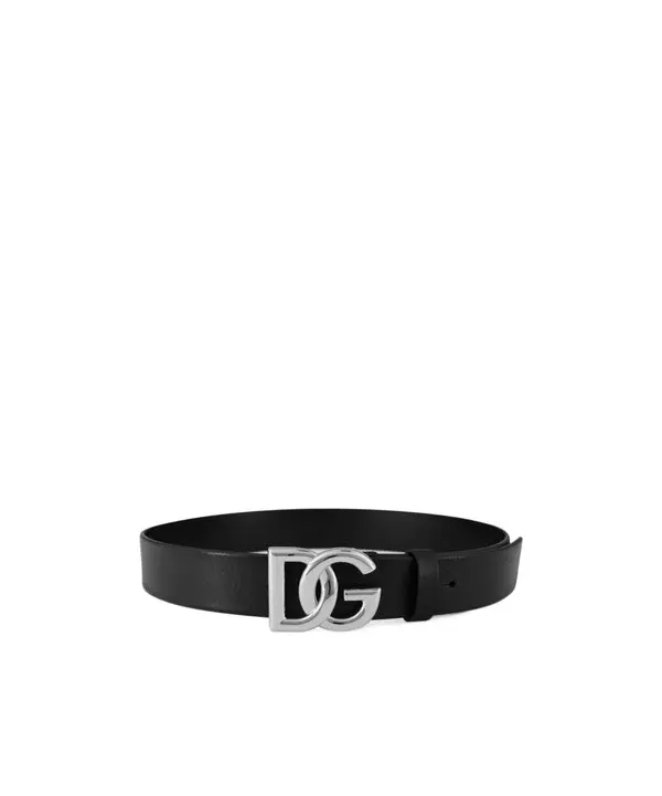 Dolce & Gabbana Dolce Gabbana Dg Logo Leather Belt