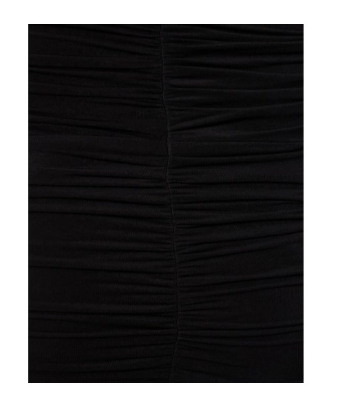 DION LEE Pleated Long Sleeve Cut Out Dress