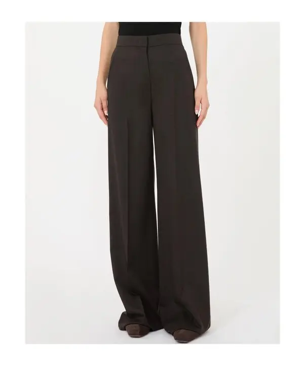 Max Mara Pleated Wide Leg Trousers