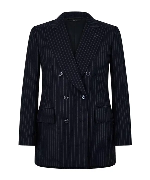 TOM FORD Pinstripe Double-breasted Blazer